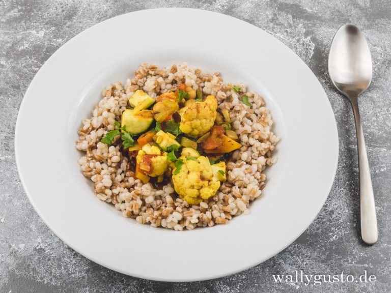 Blumenkohl-Tajine mit Kichererbsen und Salzzitronen – Wallygusto
